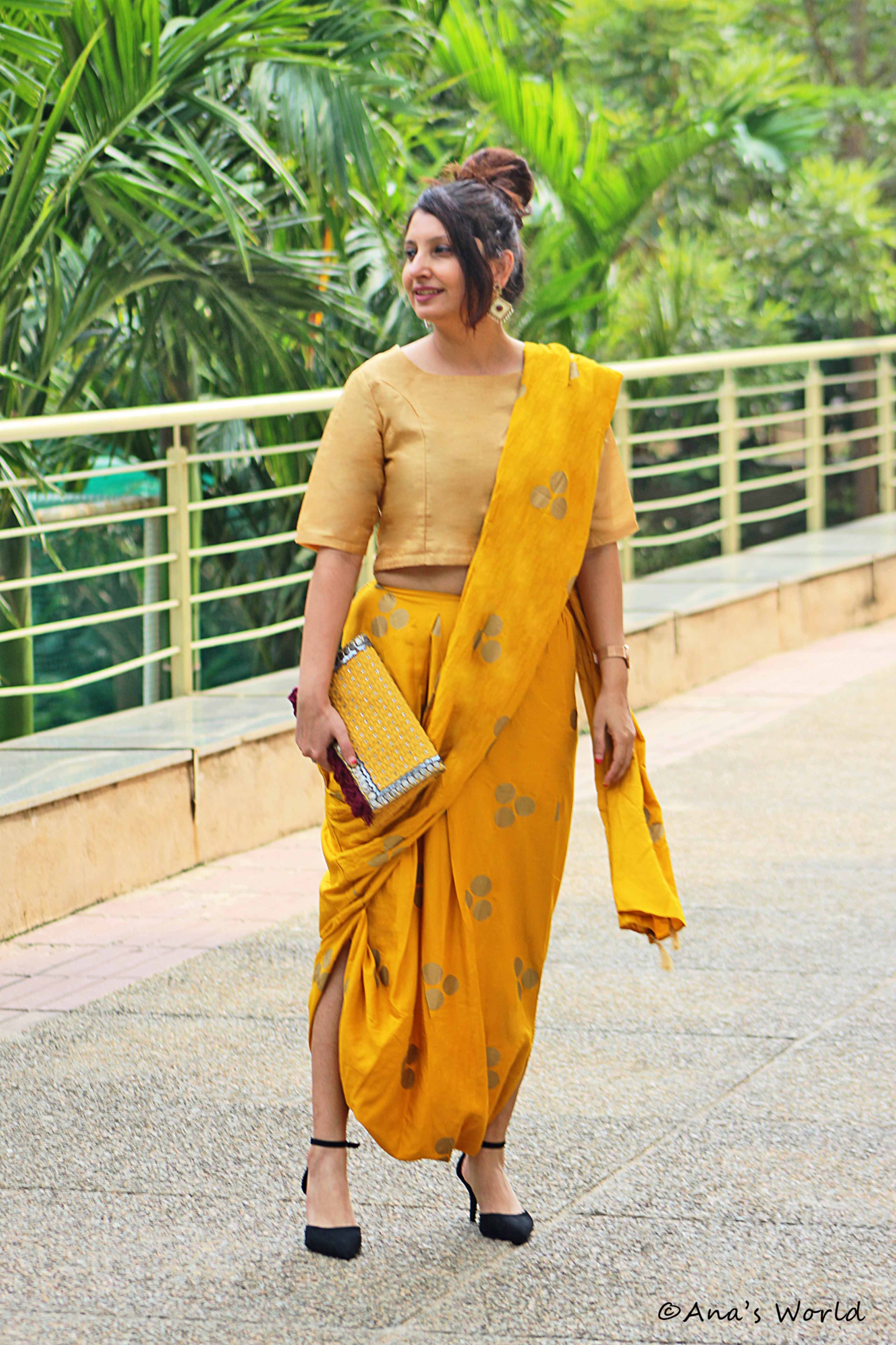 Effortless Sari Styles | What To Wear Traveling In India? - Ana's World